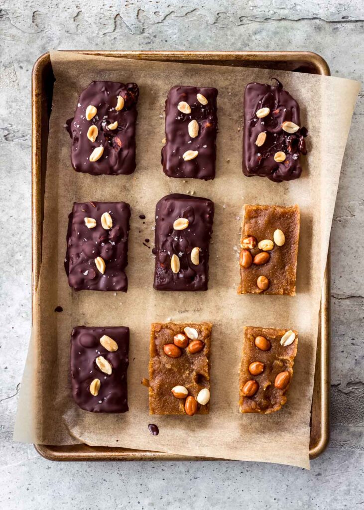 Vegan Snickers Bars (Homemade, No-Bake)